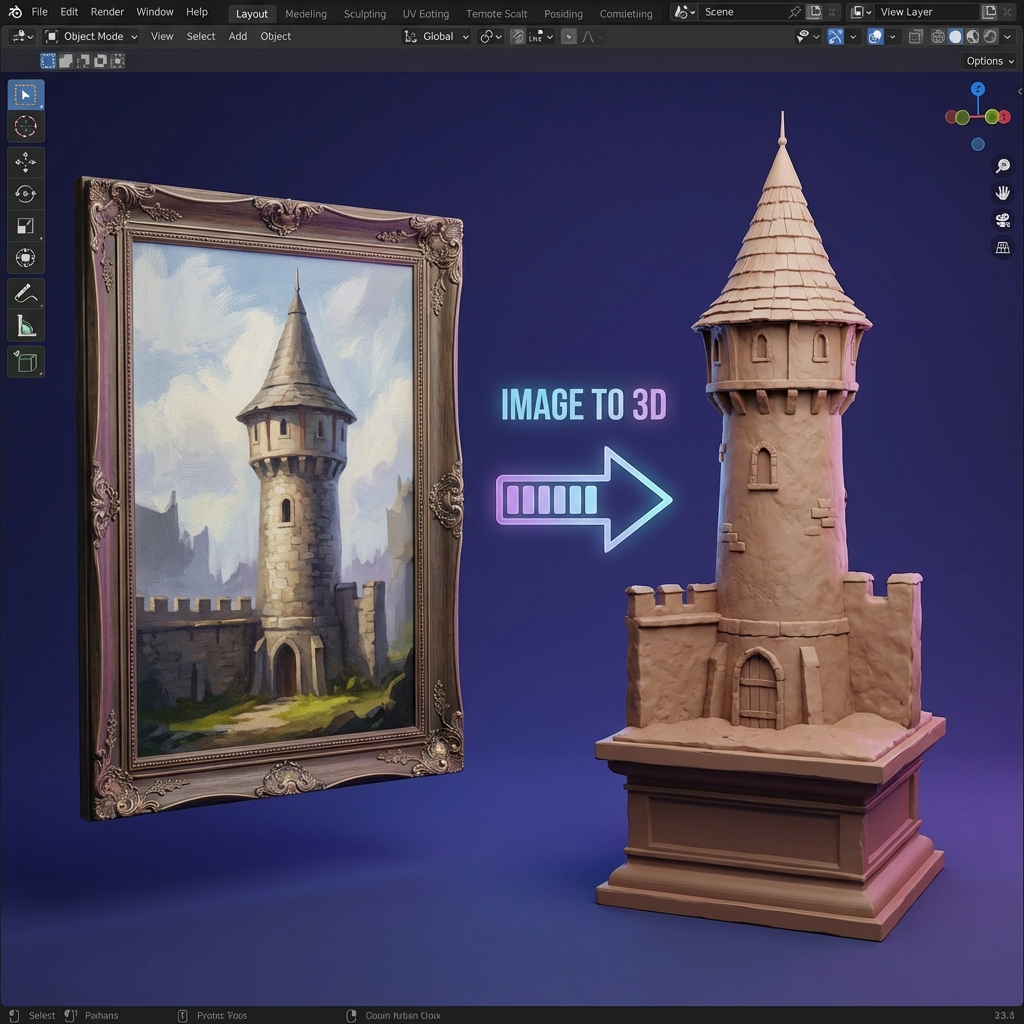 Formy 3D: AI 3D Model Generator | Text & 2D Image to 3D AI